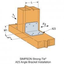 A21 A23 Reinforced Angle Bracket | Simpson Strong-Tie